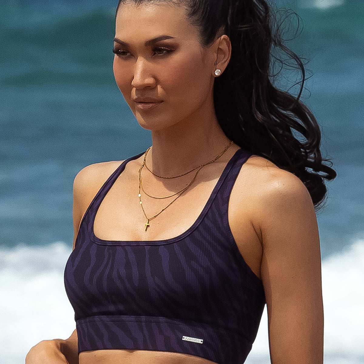 Athena Midnight Zebra Sports Bra – Xahara Activewear